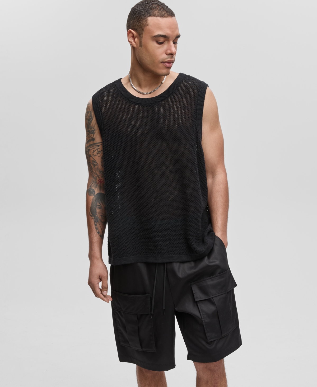 Click here for Mode of One Mens Cotton Sweater Tank  Exclusively... prices