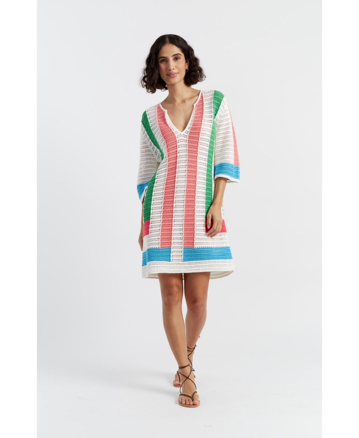 Click here for Chinti & Parker Womens Cotton Capri Dress - Cream prices