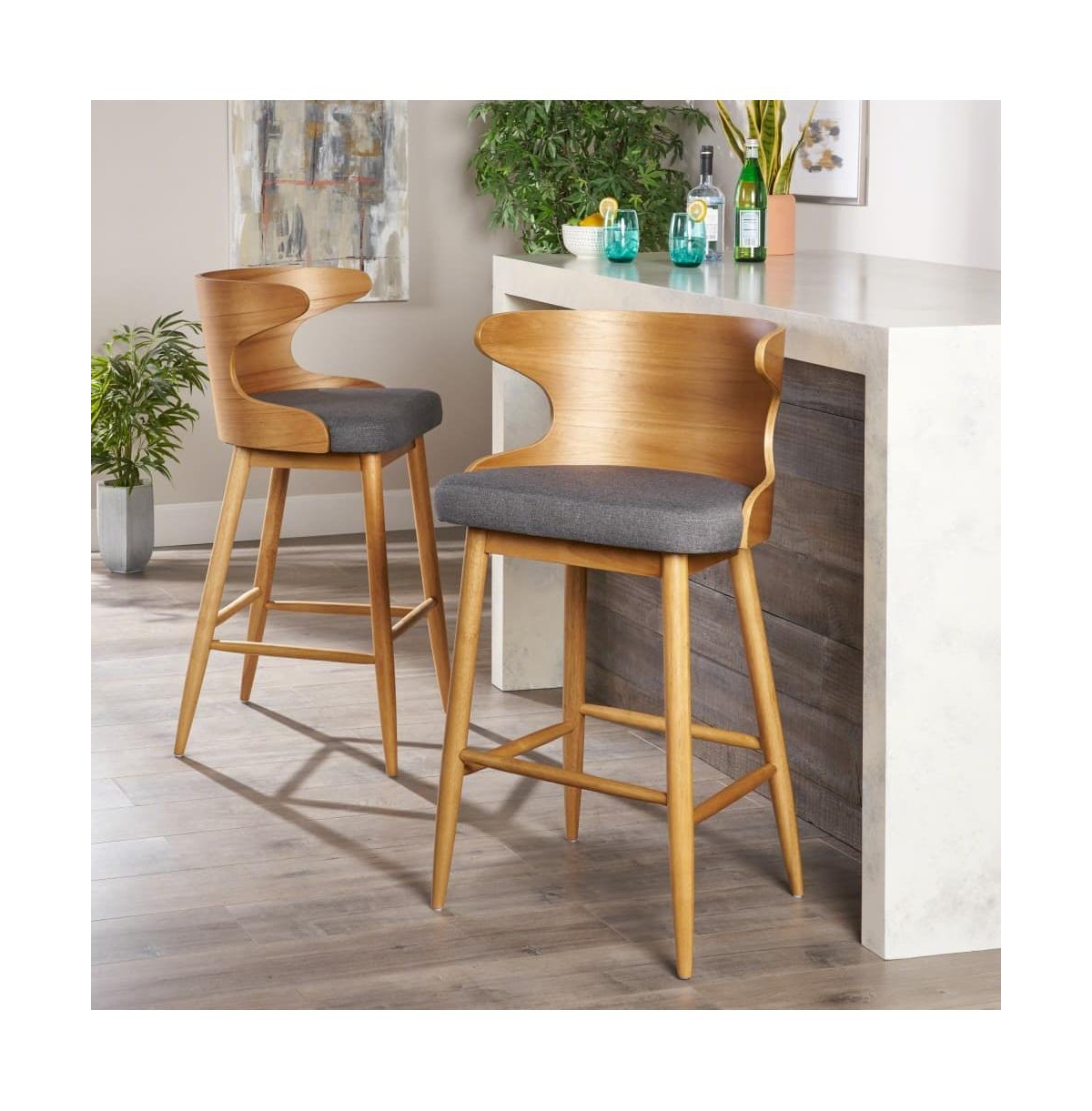 Click here for Set of 2 Mid-Century Modern Bar Stools  41 Inch Ba... prices