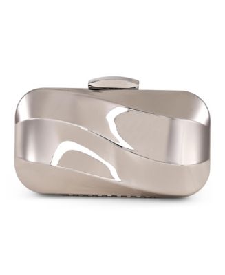 Woman's Aven Metal Wave Minaudiere - Macy's