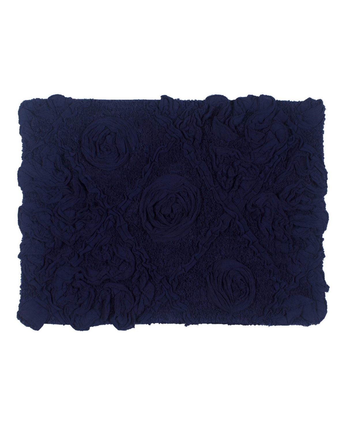 Click here for Home Weavers Modesto Bath Rug  17 x 24 - Navy Blue prices