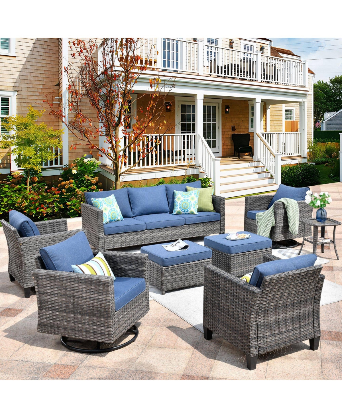 Click here for Xizzi 8 Piece Outdoor Patio Furniture Set High Bac... prices