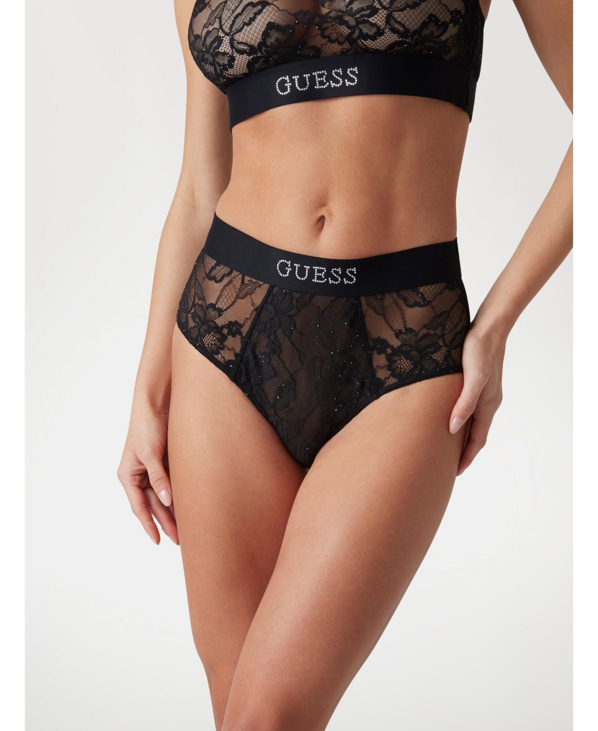 Click here for Guess Womens Sara High-Waist Panty - Black prices
