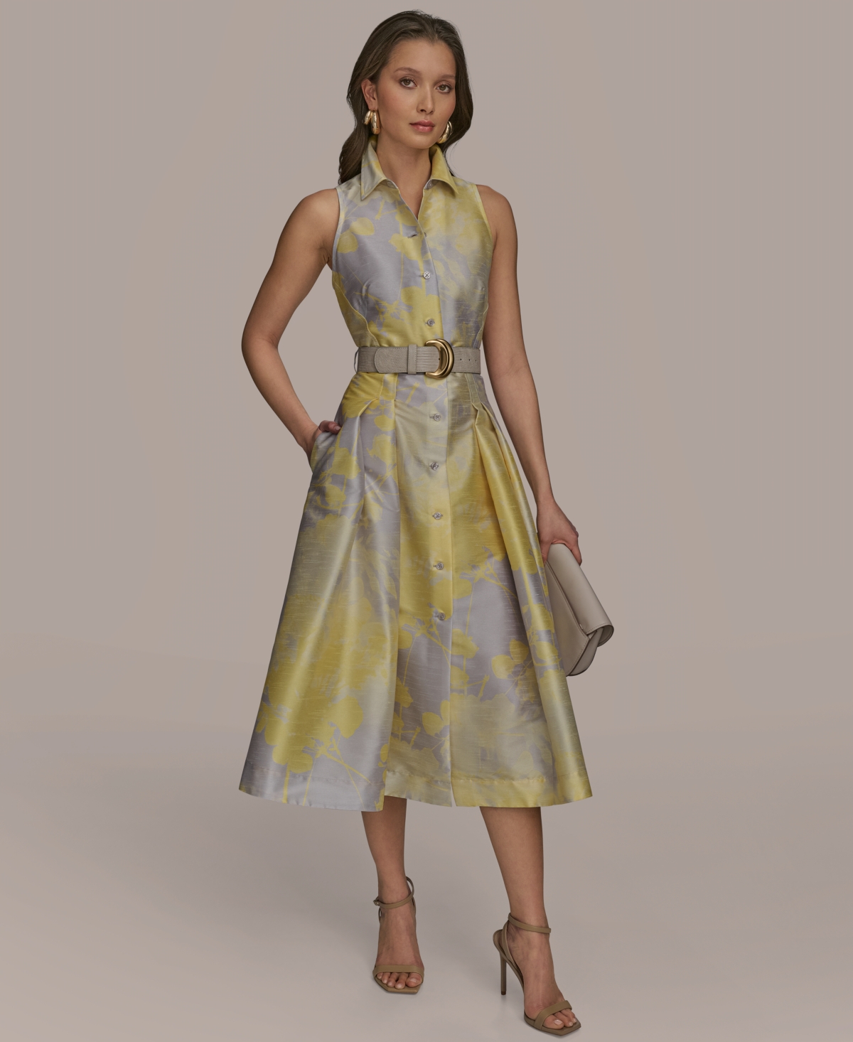 Click here for Donna Karan New York Womens Printed Fit & Flare Sh... prices