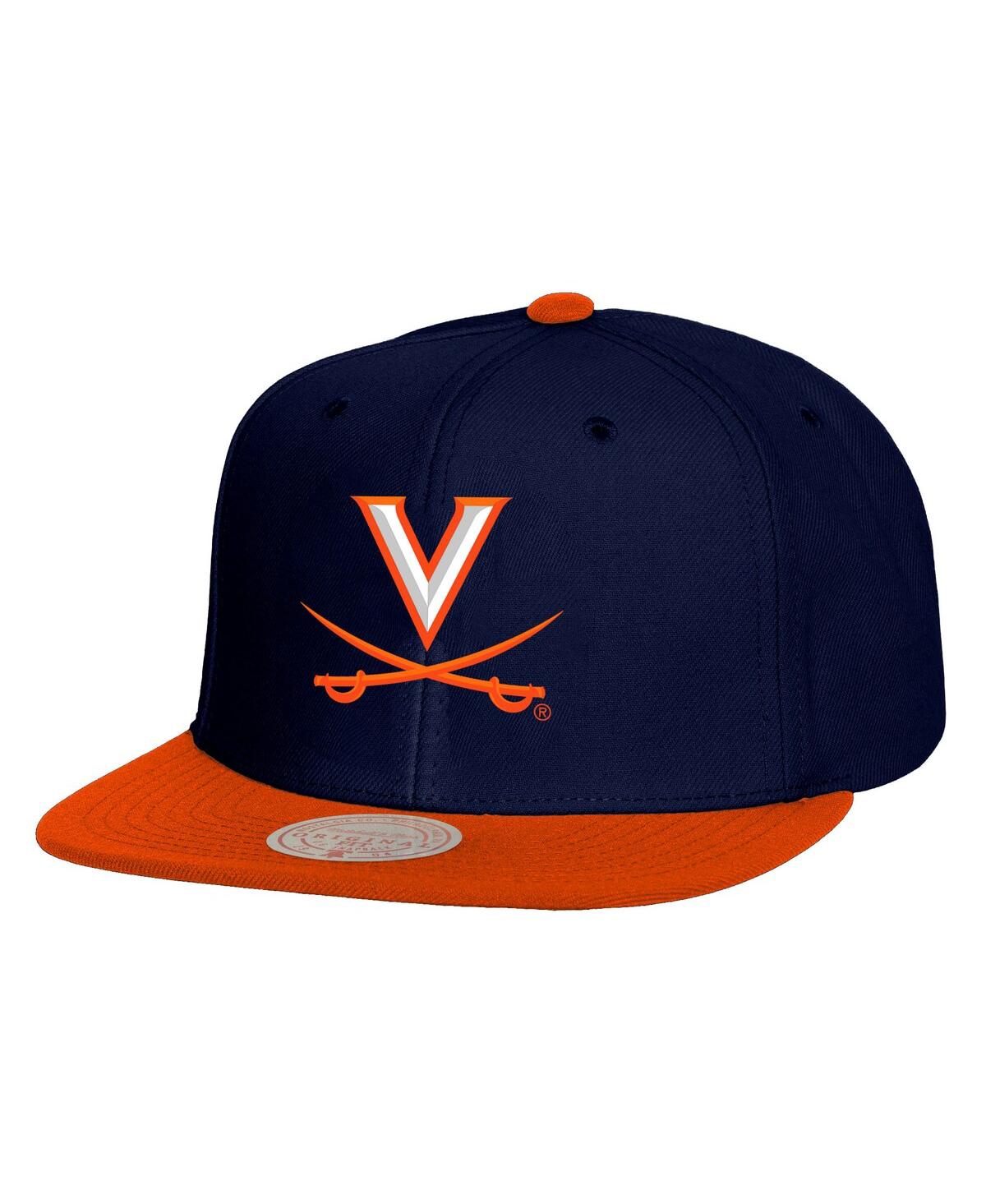 Click here for Mitchell & Ness Mens Navy/Orange Virginia Cavalier... prices