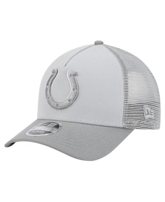 New Era Men's Gray Indianapolis Colts Domain 9FORTY A-Frame Trucker ...