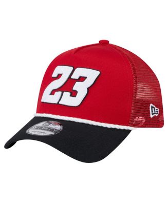 New Era Men's Red/Black Bubba Wallace Rope 9FORTY Trucker Snapback Hat ...