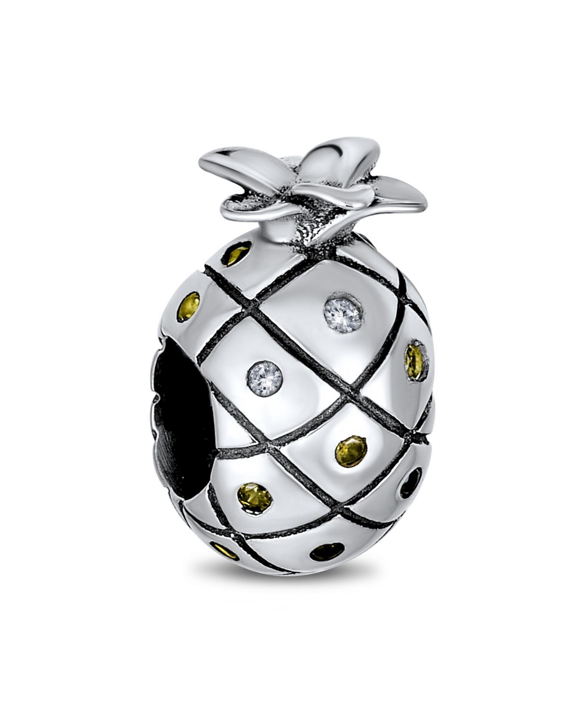 Click here for Bling Jewelry Tropical Pineapple Charm Bead with C... prices