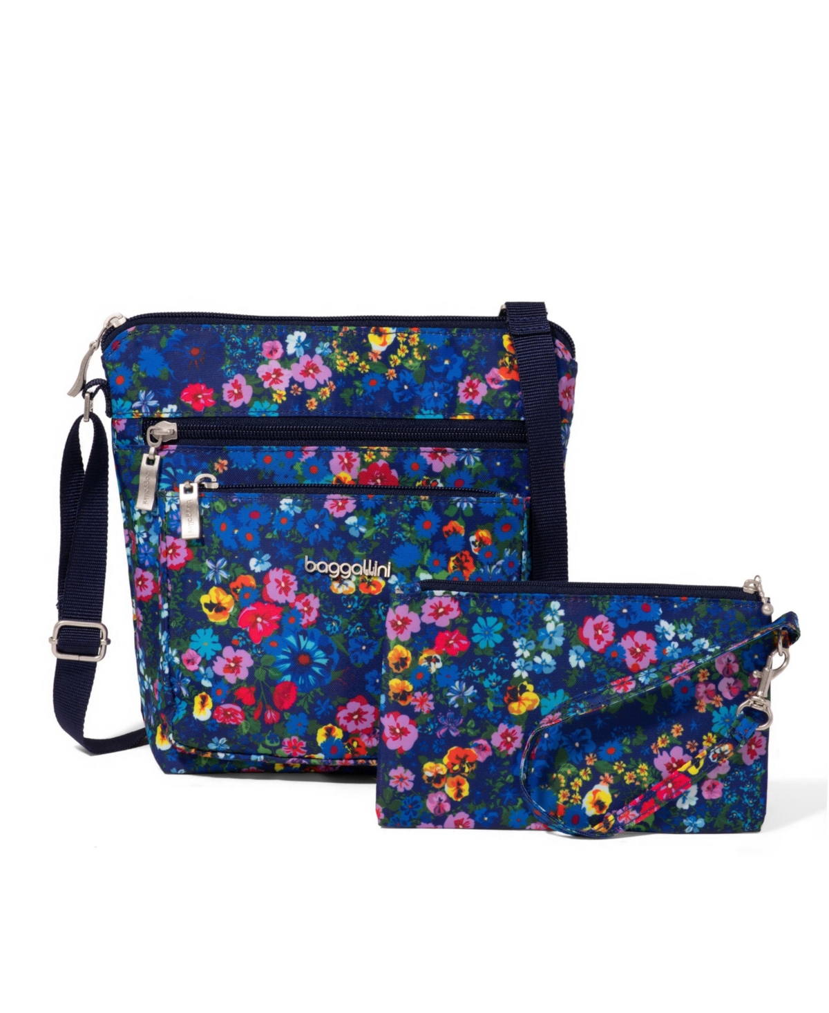 Click here for Baggallini Pocket with Rfid Crossbody Bag - Flower... prices