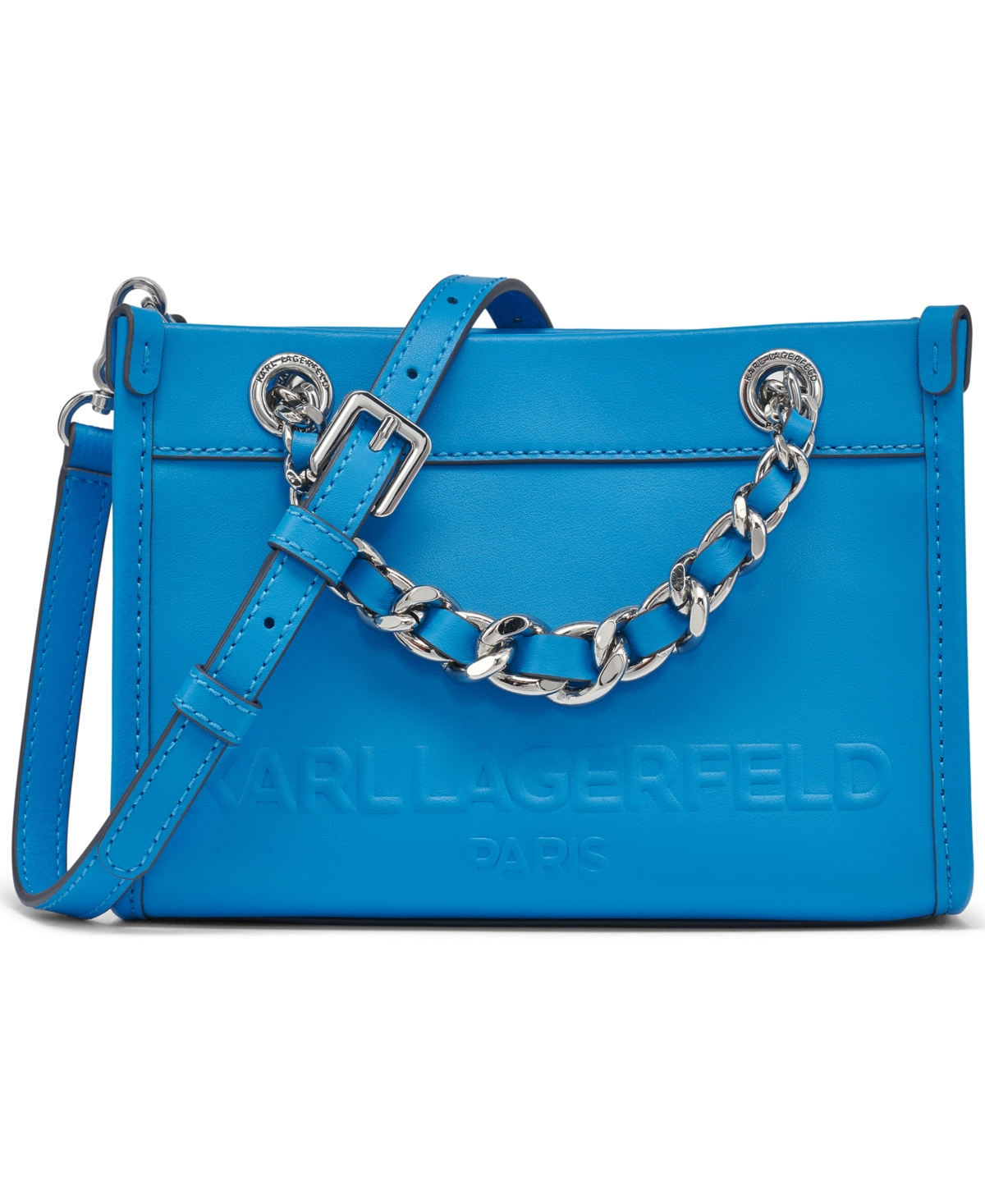 Click here for Karl Lagerfeld Paris Savoie Leather Crossbody - Pa... prices