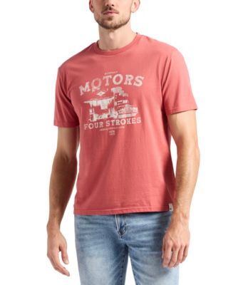 Buffalo David Bitton Men's Trokes Graphic with Motors Print T-Shirt ...