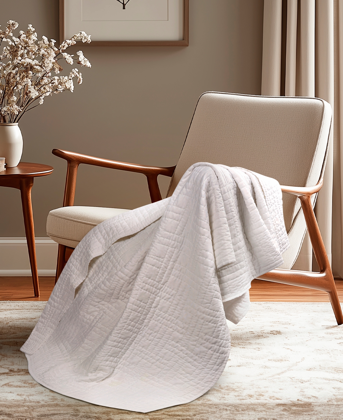 Click here for Levtex Melange Stitch Stitching Quilted Throw  50... prices