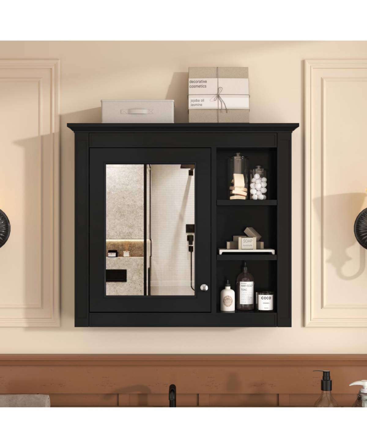 Click here for Wall-Mounted Medicine Cabinet with Mirror and Shel... prices