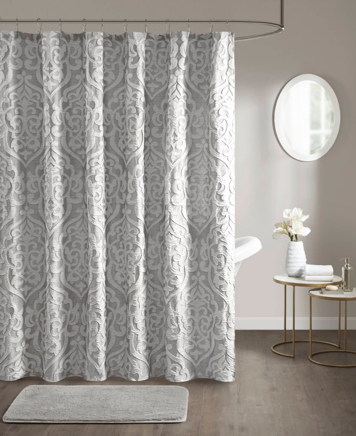 Click here for Madison Park Odette Jacquard Shower Curtain  72 x... prices