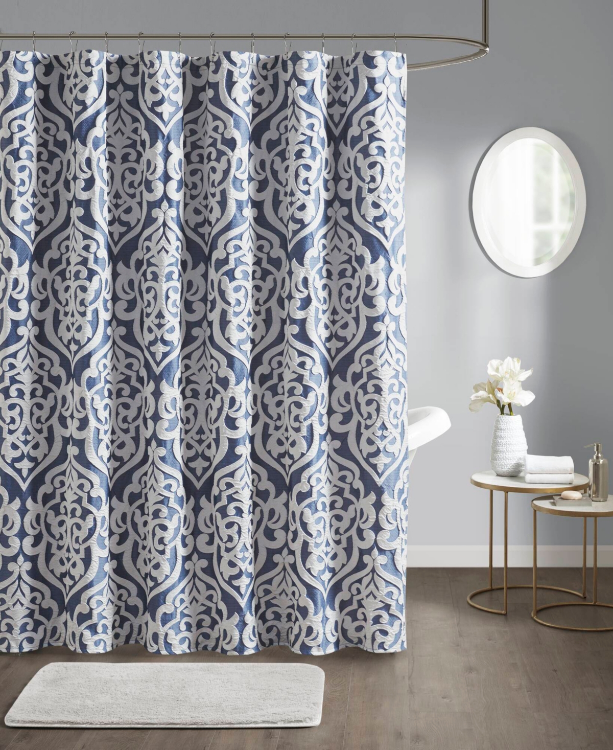 Click here for Madison Park Odette Jacquard Shower Curtain  72 x... prices