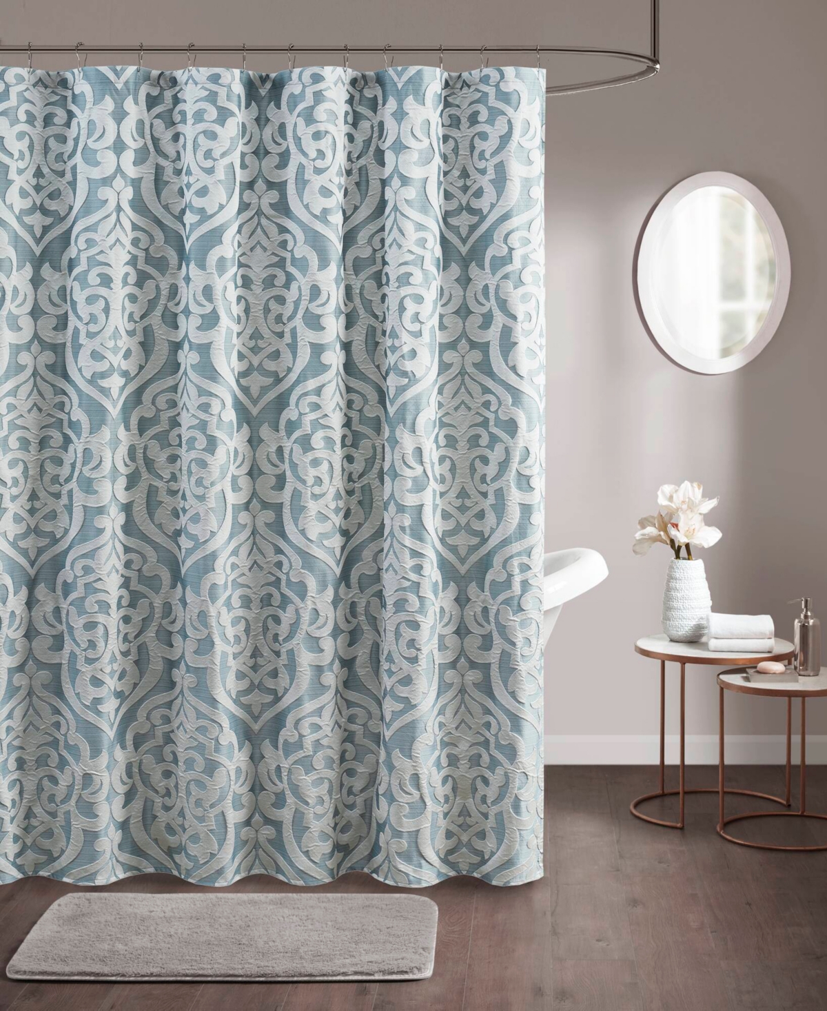 Click here for Madison Park Odette Jacquard Shower Curtain  72 x... prices