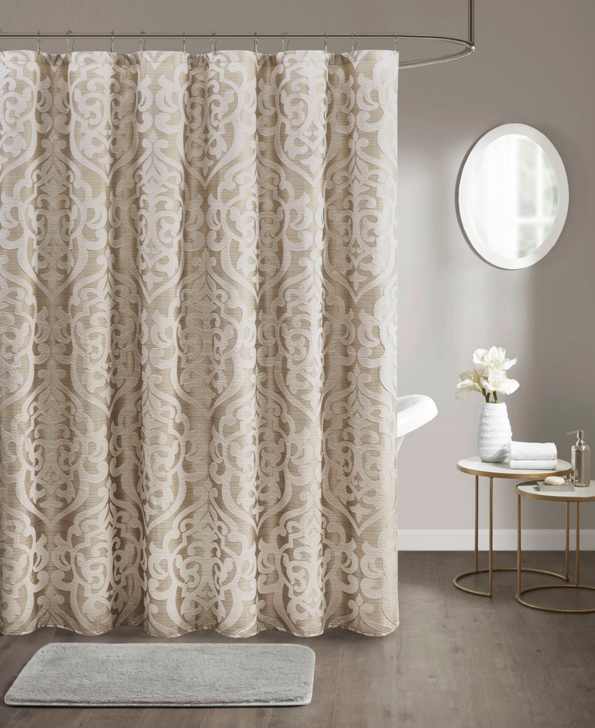 Click here for Madison Park Odette Jacquard Shower Curtain  72 x... prices