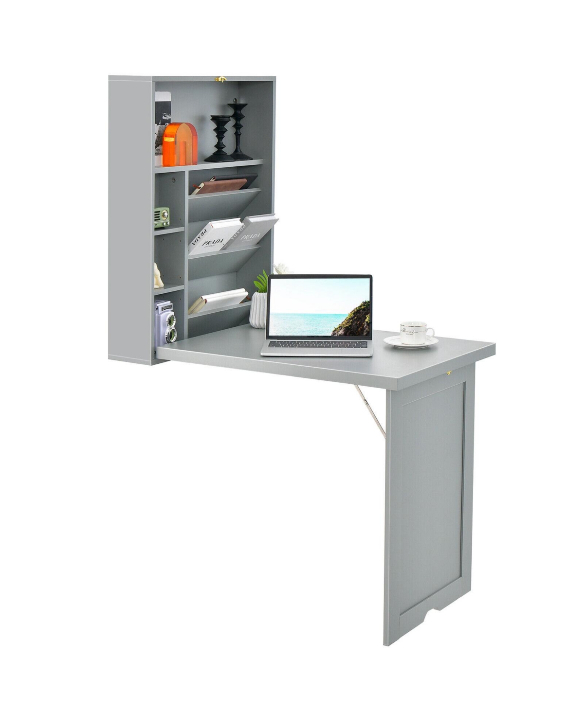 Click here for Wall-Mounted Fold-Out Convertible Floating Desk Sp... prices