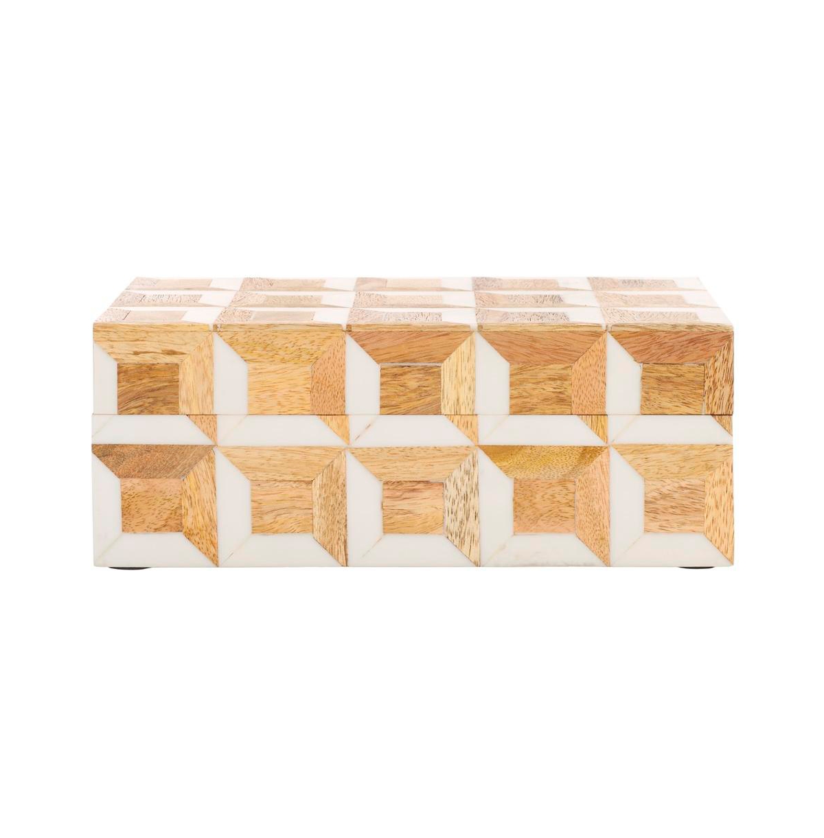 Click here for Lori Decor Box (Set of 2) - Antique ivory / natura... prices