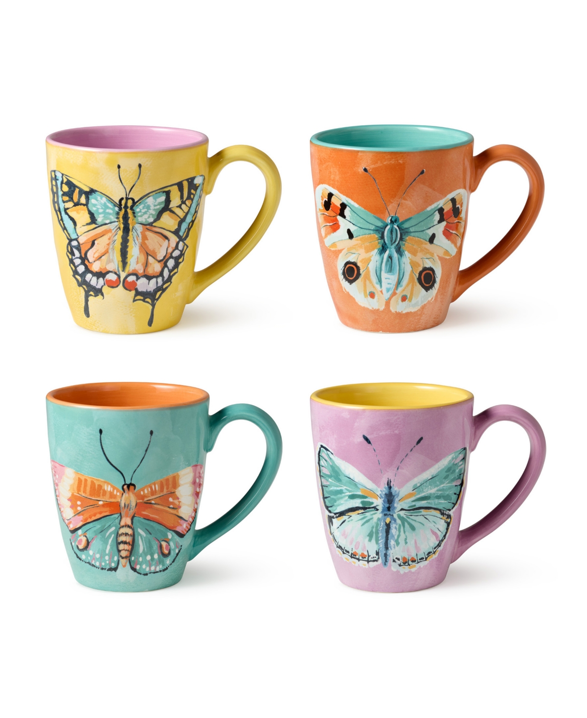 Click here for Certified International Butterflies Mugs  Set of 4... prices