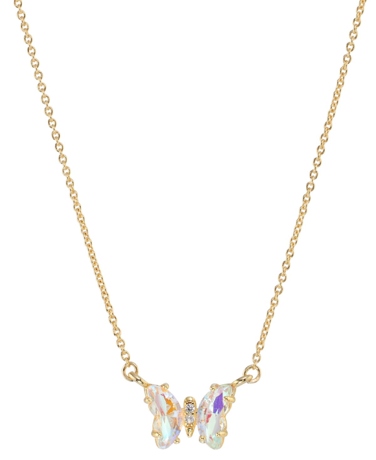 Click here for Crystal Multicolor Butterfly Pendant Necklace in 1... prices
