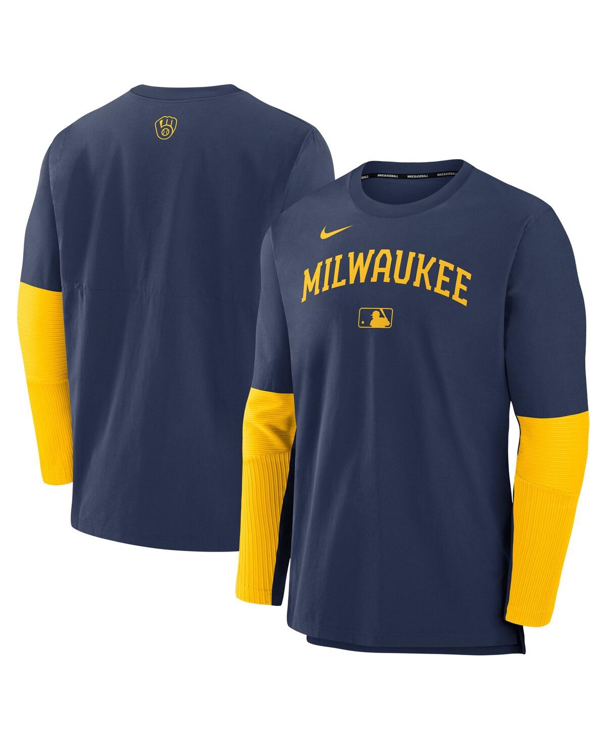 Click here for Nike Mens Navy/Gold Milwaukee Brewers Authentic Co... prices