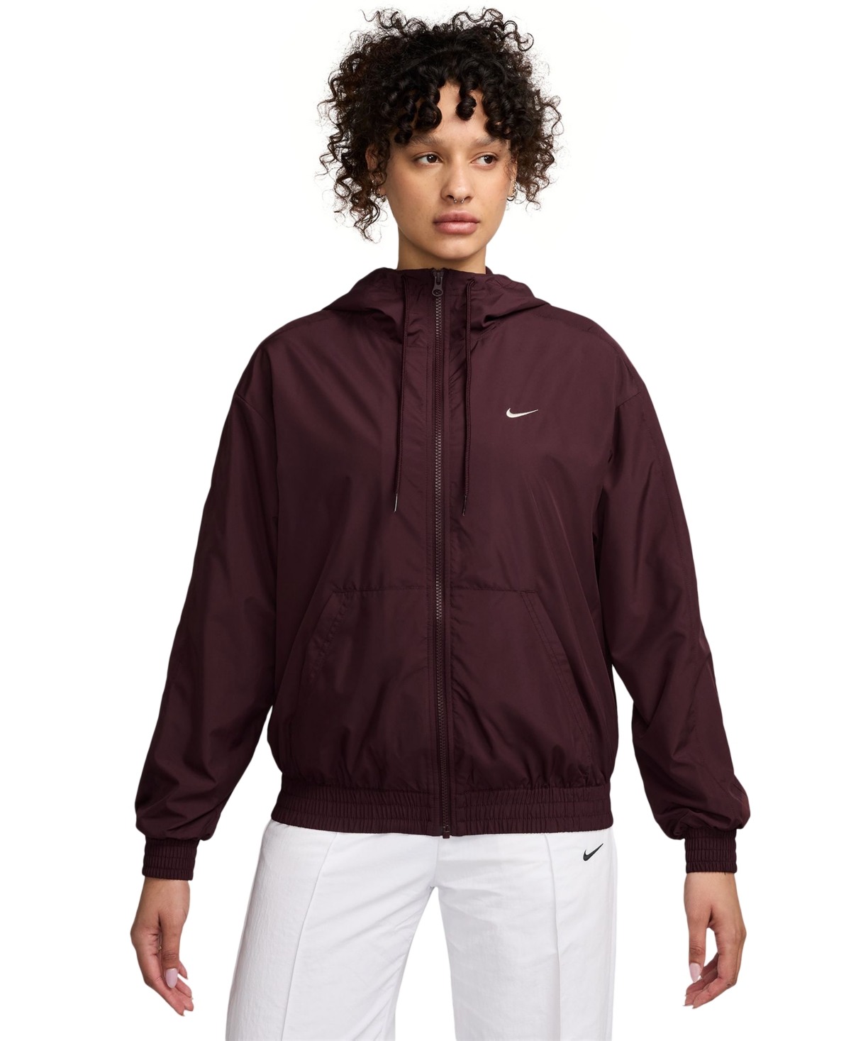 Click here for Nike Womens Sportswear Classic Zip-Front Hooded Ja... prices