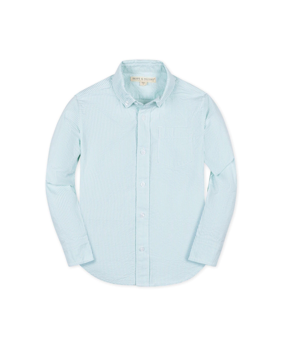 Click here for Hope & Henry Boys Long Sleeve Seersucker Button Do... prices