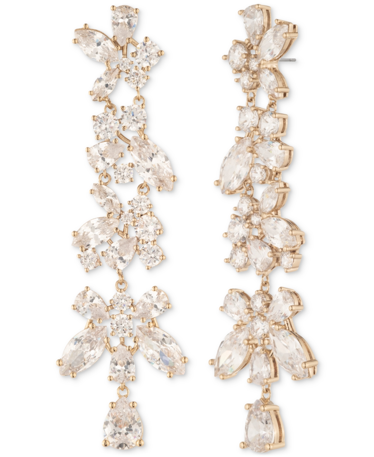Click here for Givenchy Gold-Tone Cubic Zirconia Statement Earrin... prices