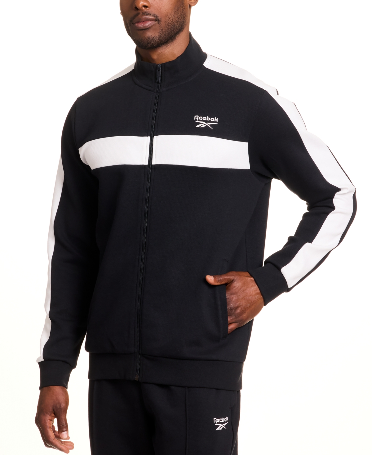 Click here for Reebok Mens Good Times Knit Stripe Track Jacket -... prices