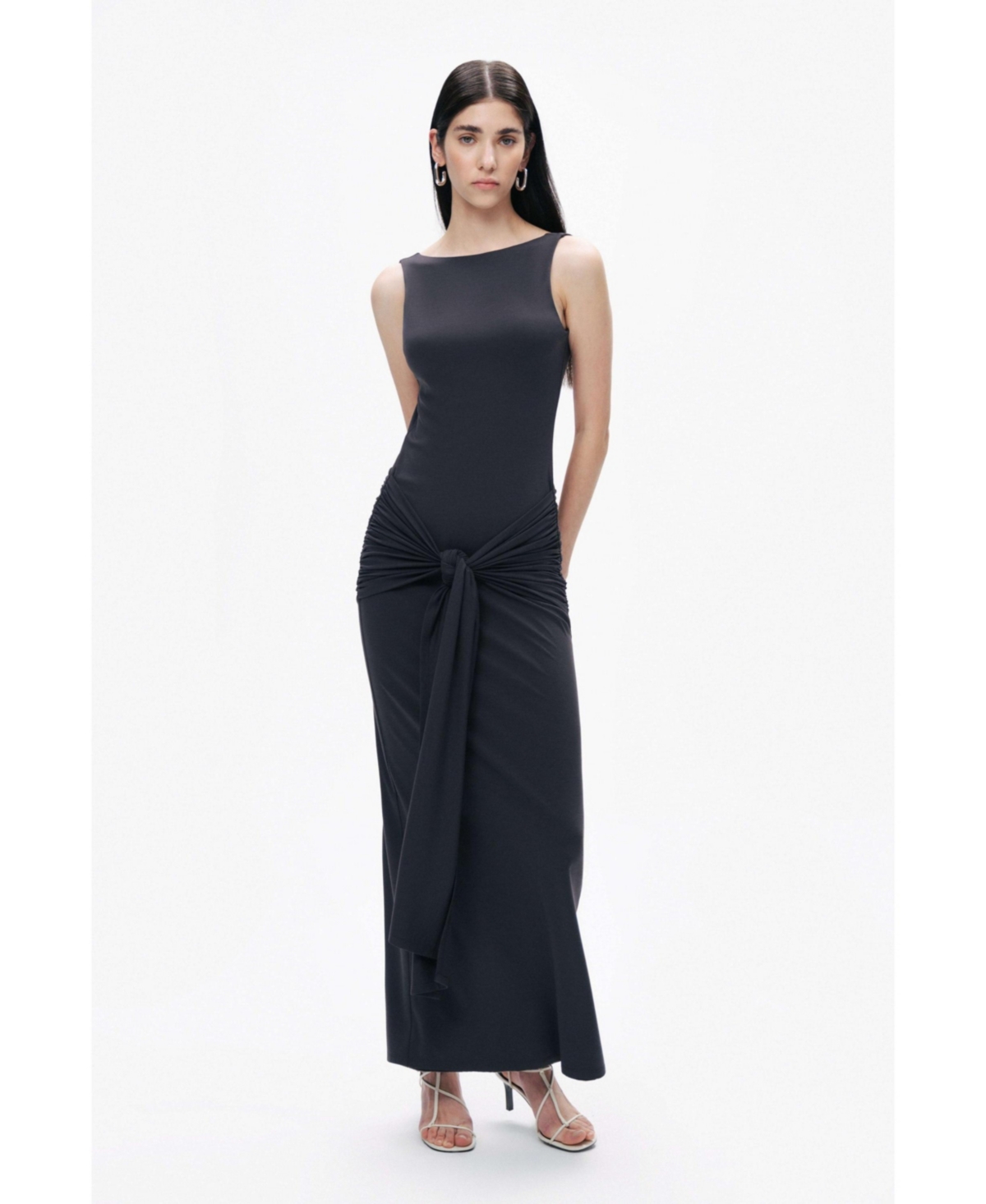 Click here for Nocturne Womens Backless Maxi Dress - Anthracite prices
