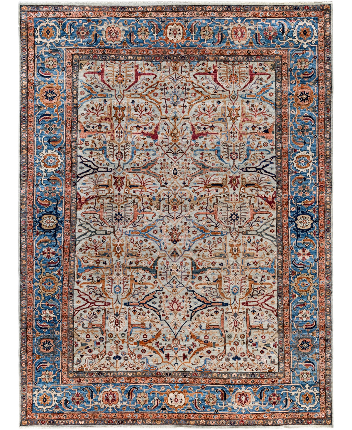 Adorn Hand Woven Rugs Serapi M1945 811x12 Area Rug - Light Gray