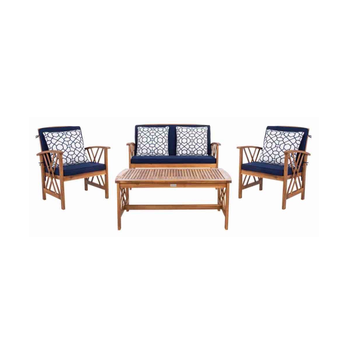 Click here for Fontana 4 Pc Outdoor Set - Navy prices