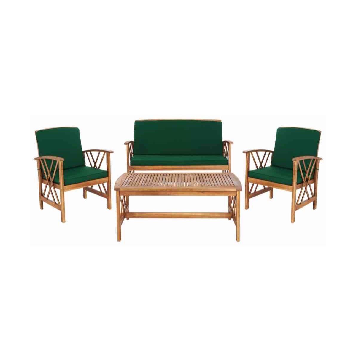 Click here for Fontana 4 Pc Outdoor Set - Green prices