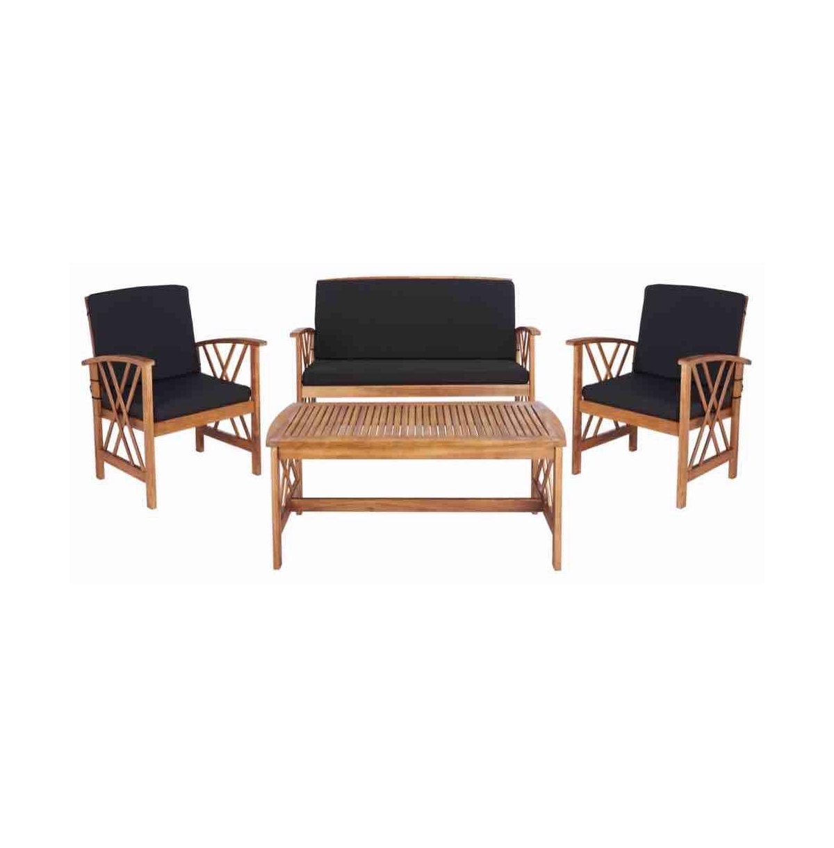 Click here for Fontana 4 Pc Outdoor Set - Black prices