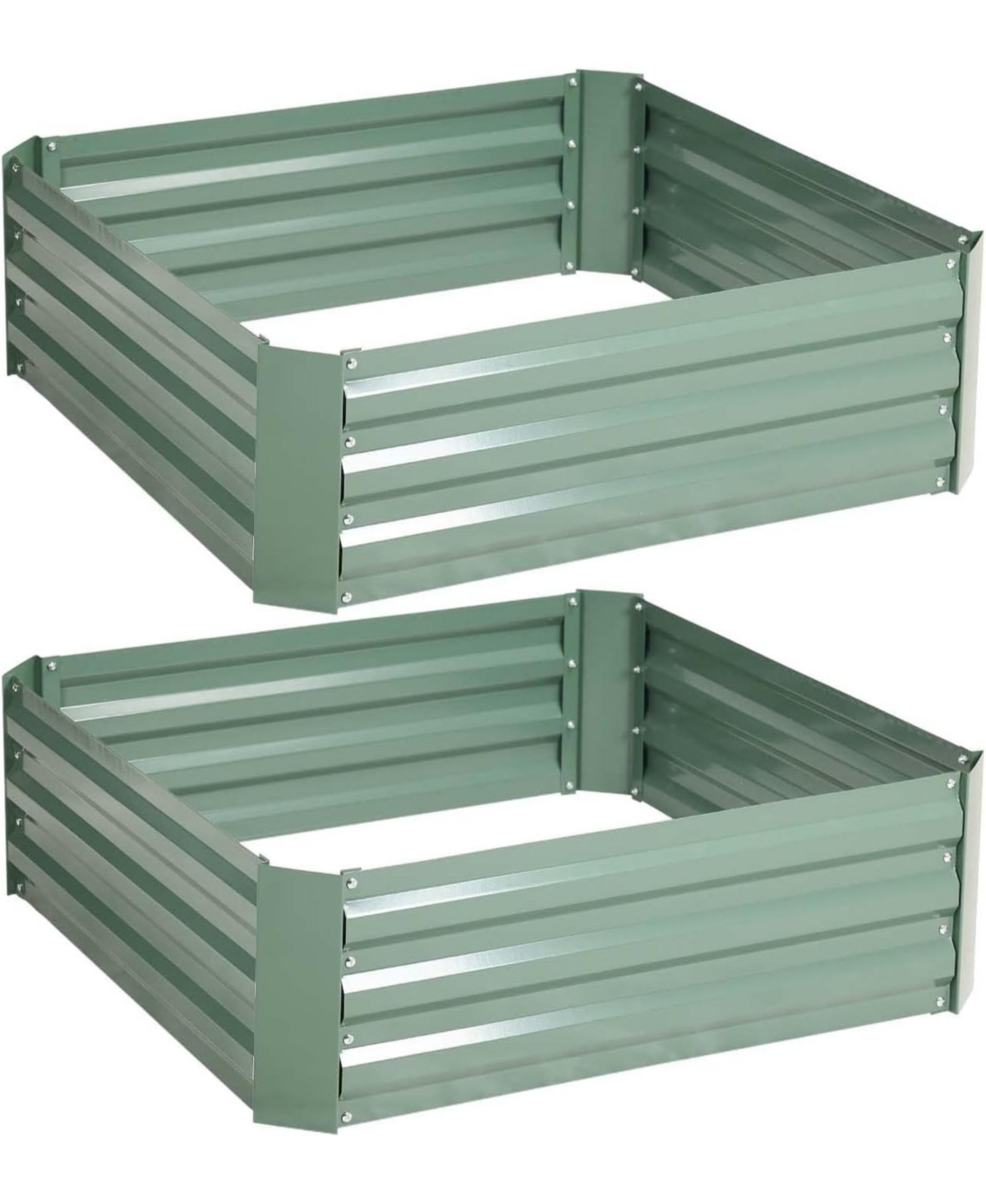 Click here for Aoodor 2 Pcs Outdoor Raised Garden Bed Galvanized... prices