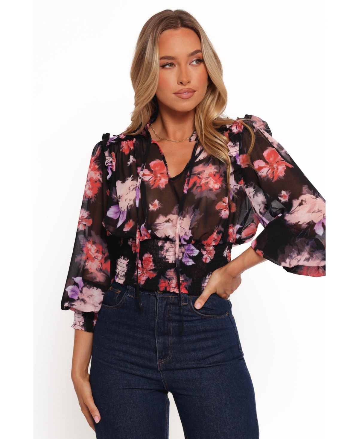 Click here for Petal and Pup Womens Cody Top - Black prices