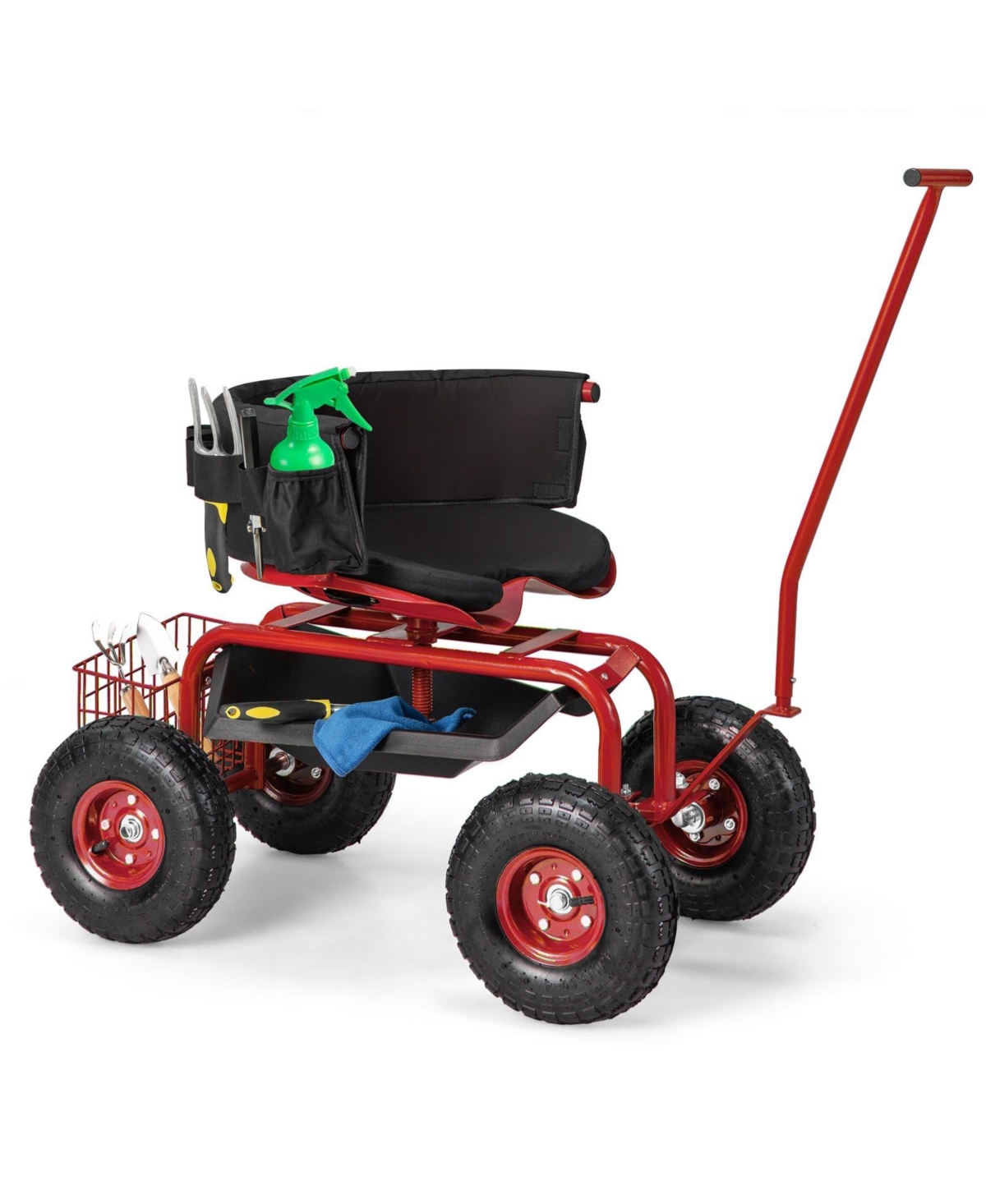 Click here for Rolling Garden Cart with Height Adjustable Swivel... prices