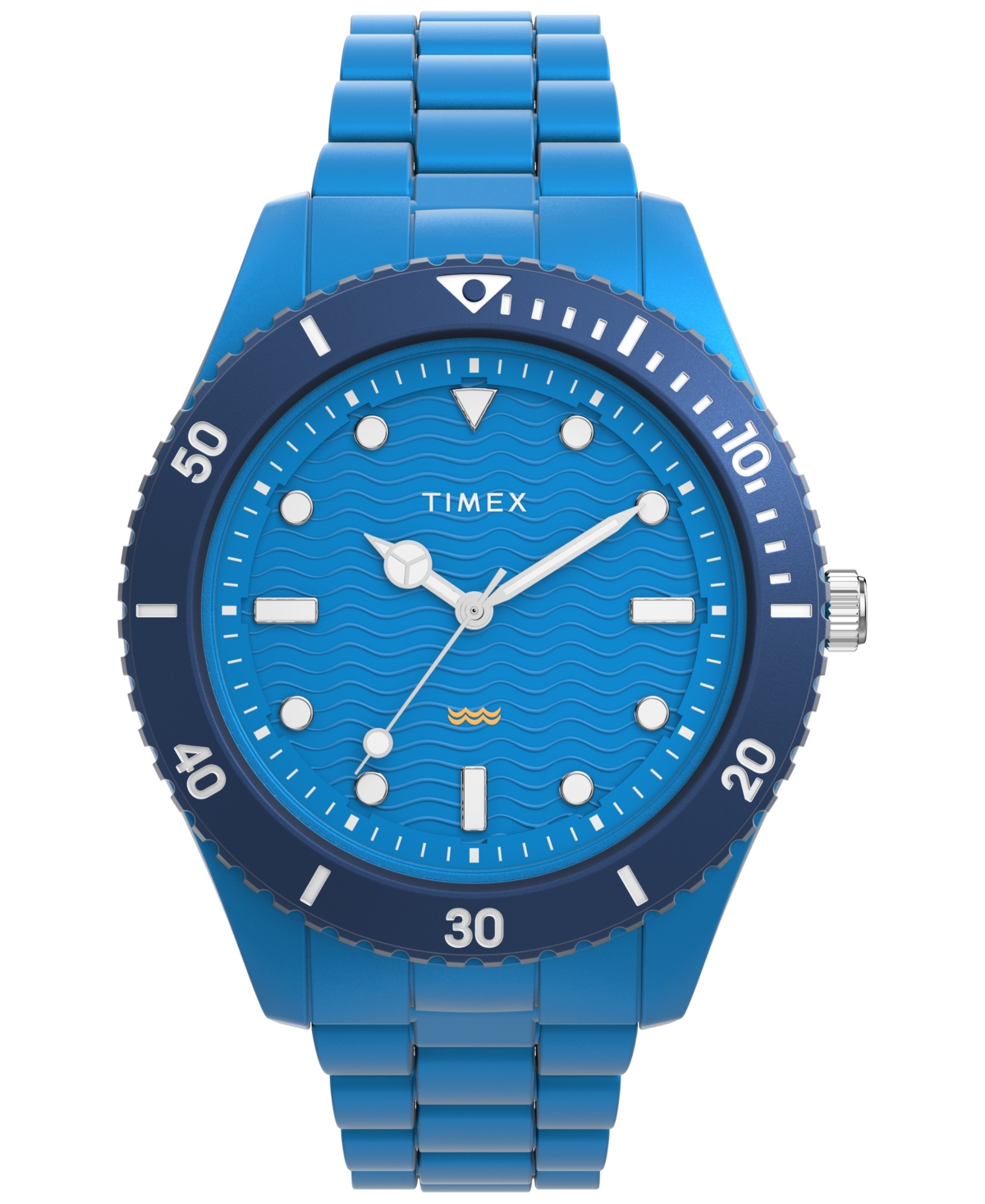 Click here for Timex Mens Quartz Analog Blue Stainless Steel Watc... prices