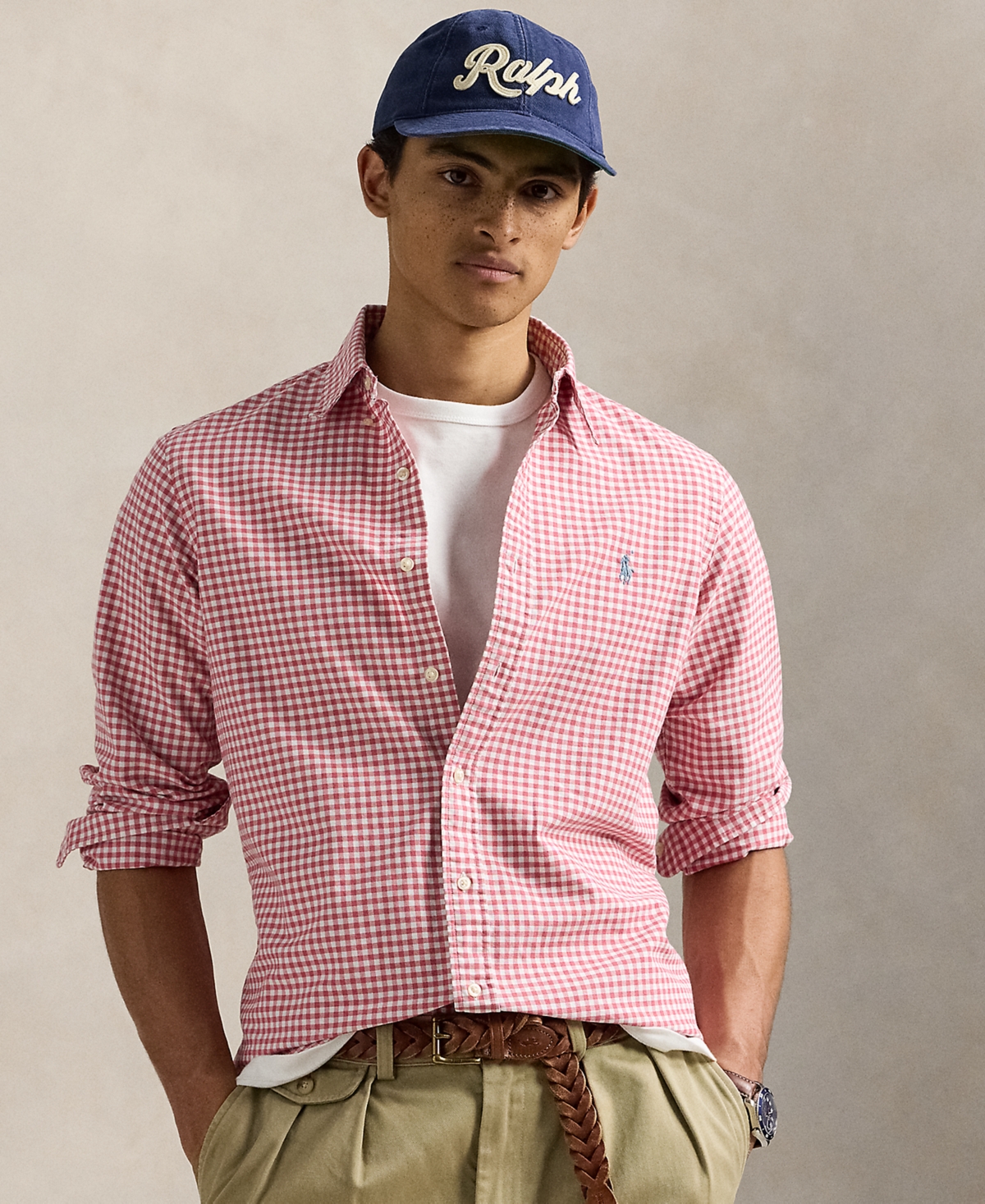 Click here for Polo Ralph Lauren Mens Classic-Fit Gingham Oxford... prices
