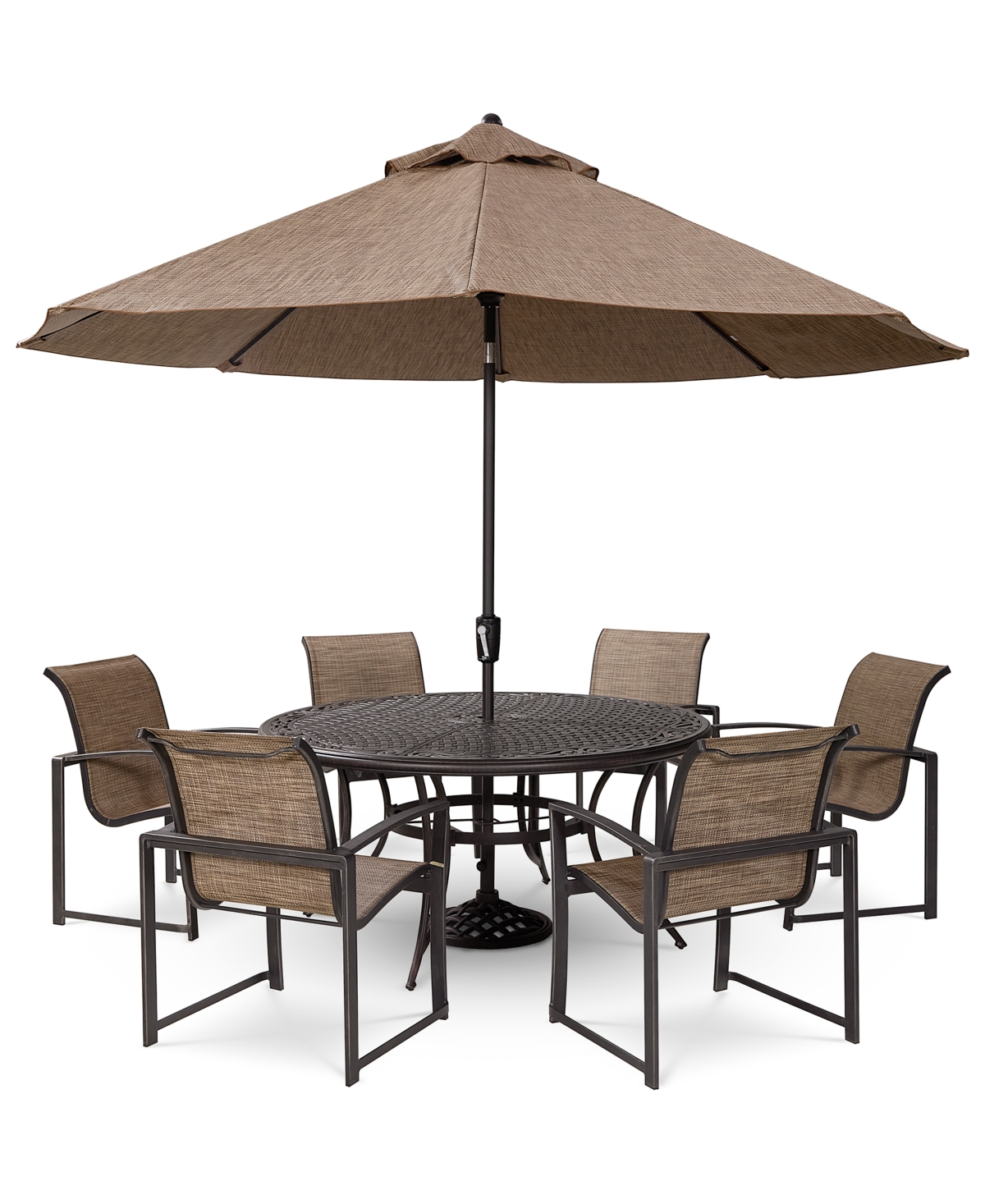 Click here for Wythburn Outdoor Dining 7pc Set (60 Round Table &... prices