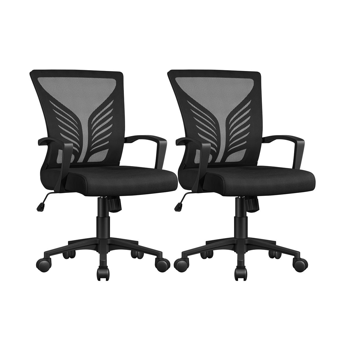 Click here for Yaheetech Set of 2 Adjustable Reclining Mesh Offic... prices