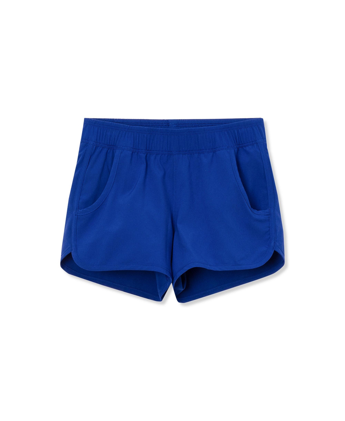 Click here for Lands End Girls Stretch Woven Swimsuit Shorts - Bl... prices