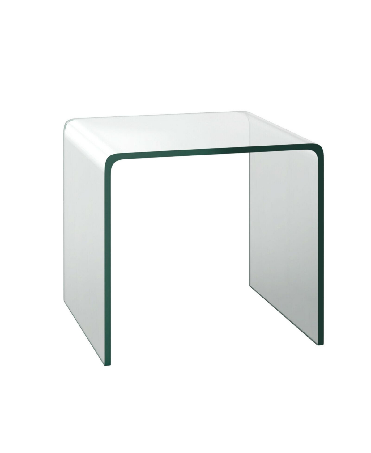 Click here for 18 x 18 x 16 Inch Tempered Waterfall End Table wit... prices