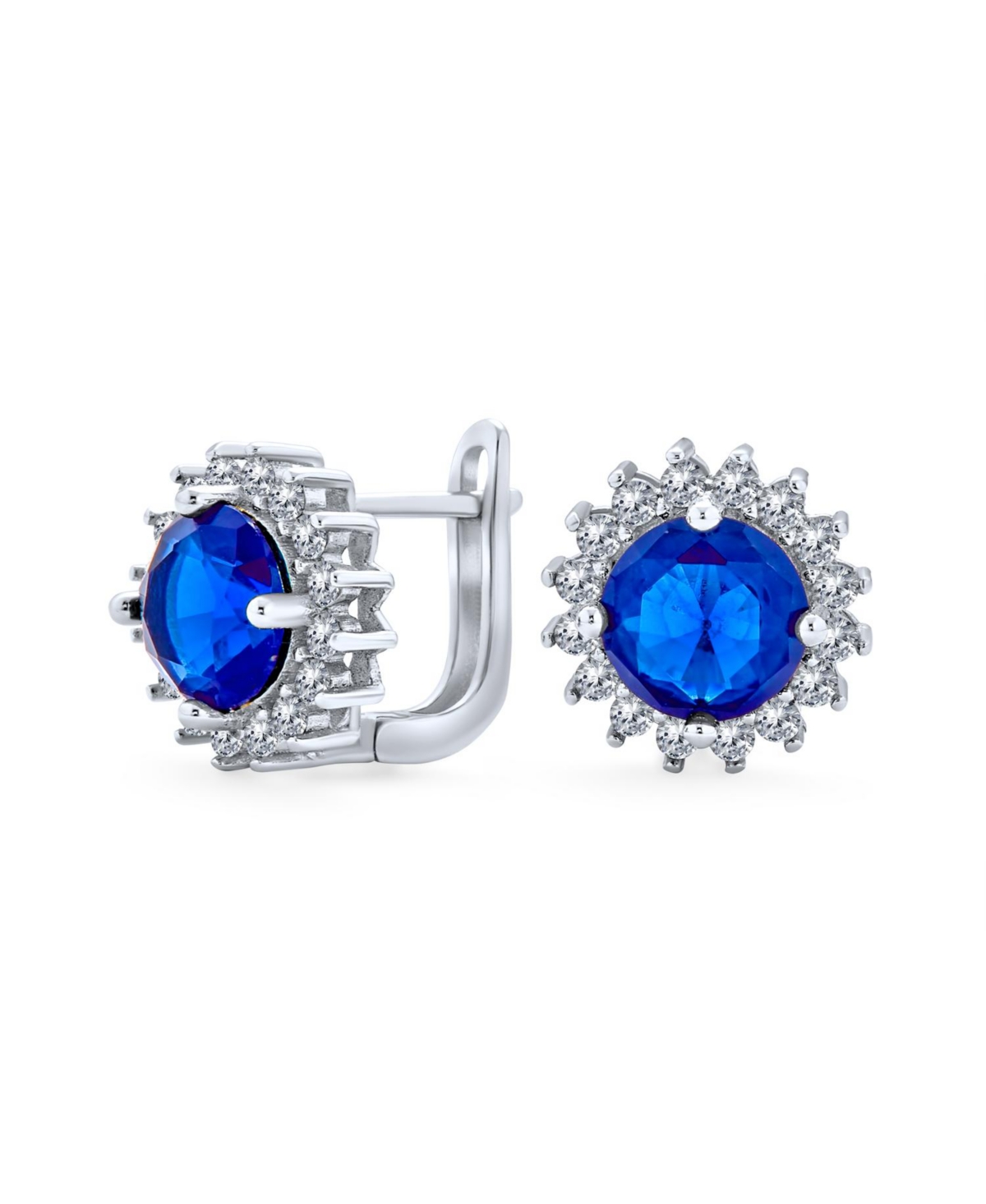 Click here for Bling Jewelry 4CT Oval Royal Blue Cz Stud Earrings... prices