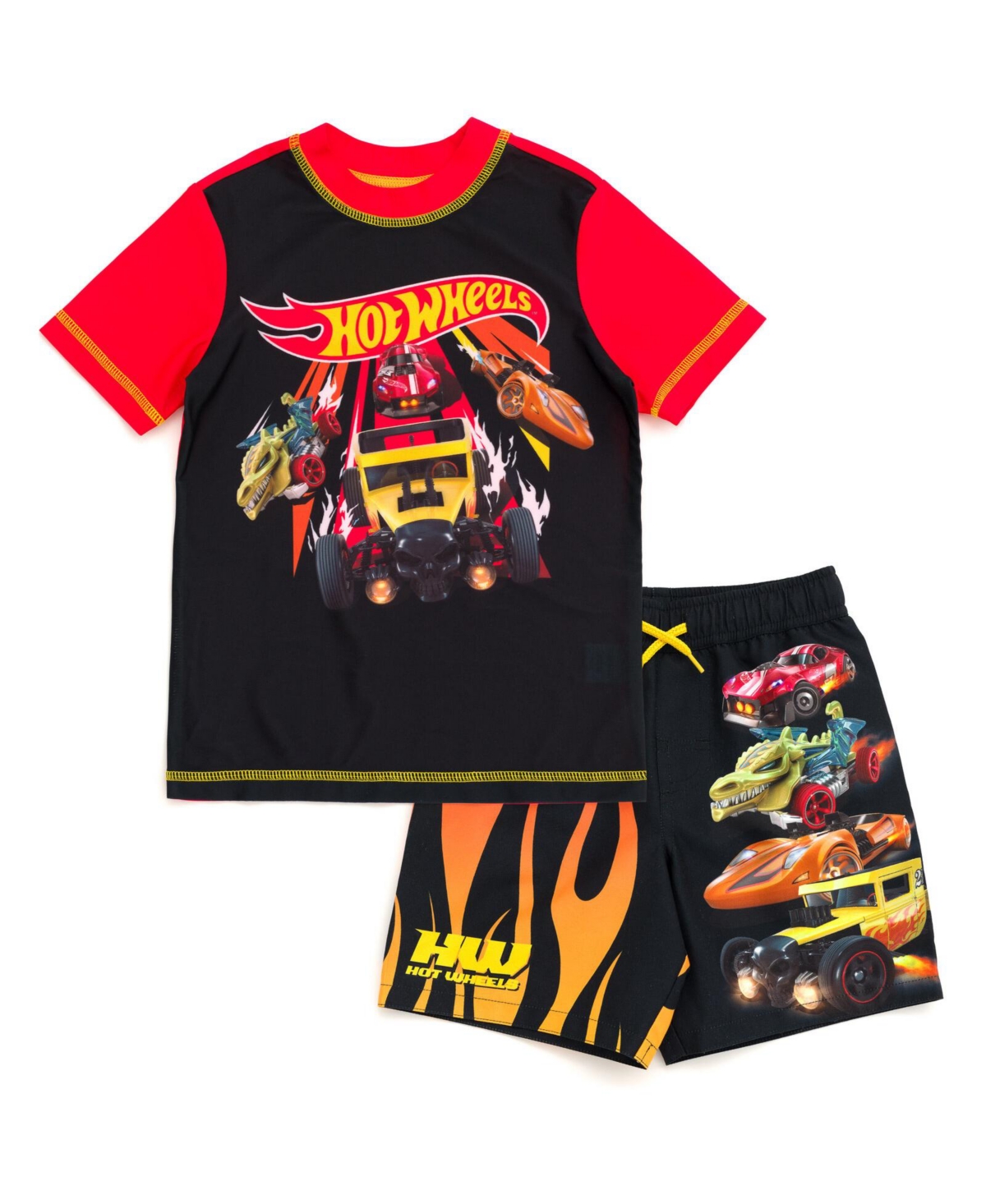 Click here for Hot Wheels Toddler Boys Upf 50+ Pullover Rash Guar... prices
