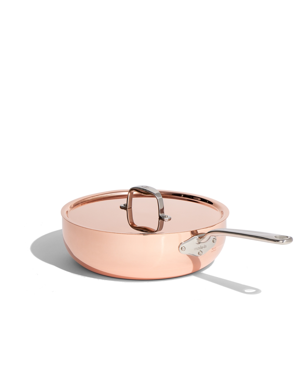 Click here for Made In Copper 5.2-Quarts Saucier with Lid - Coppe... prices