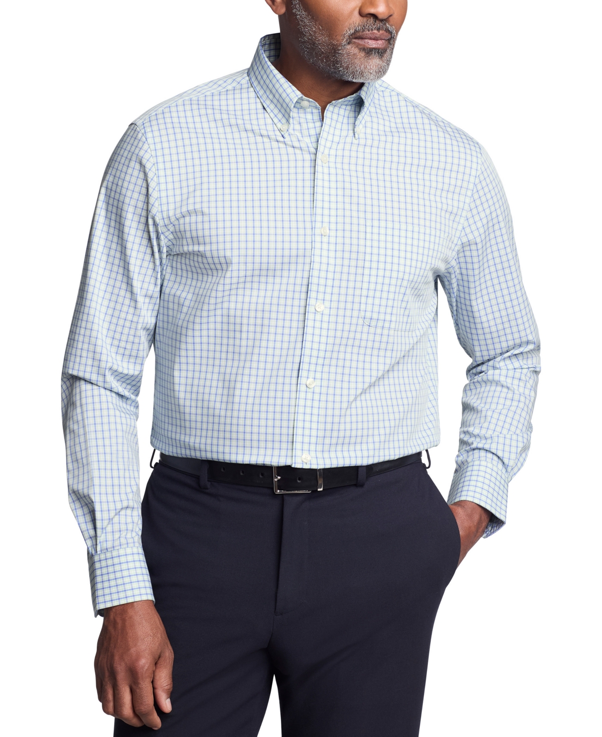 Click here for Tommy Hilfiger Mens Regular Fit Dress Shirt - Mint... prices