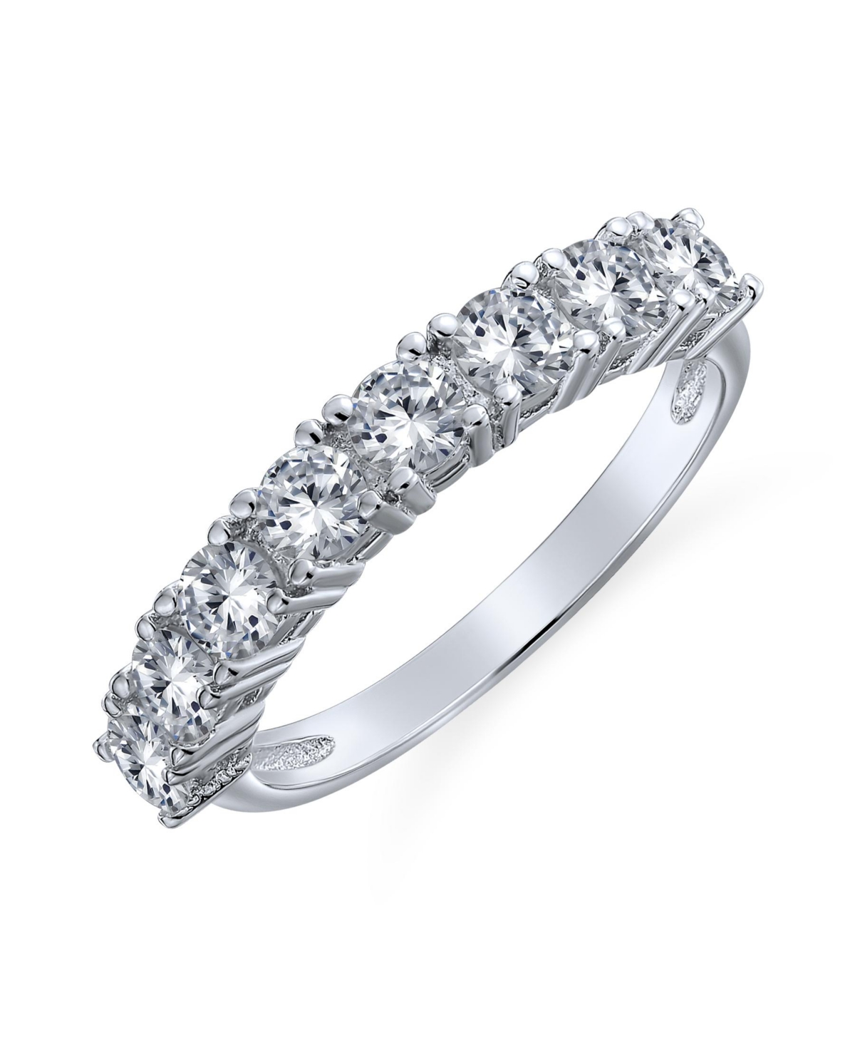 Click here for Bling Jewelry Simple Thin Round Cubic Zirconia Cz... prices