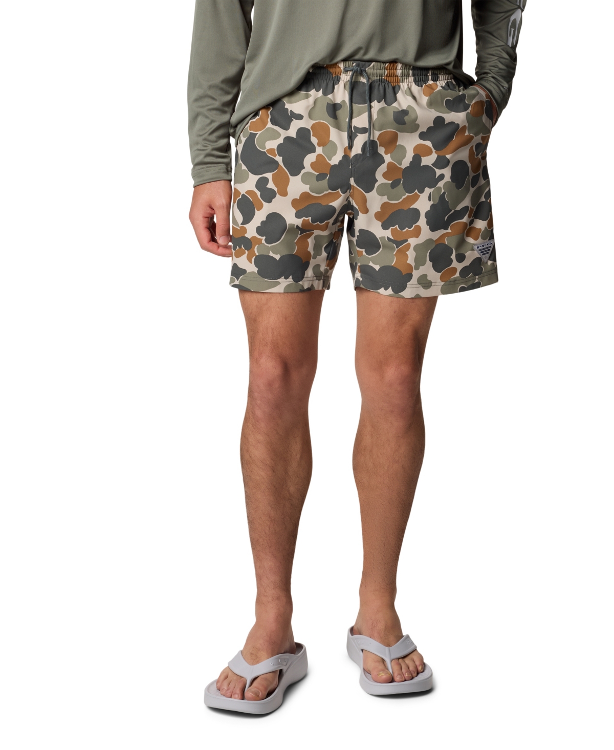 Click here for Columbia Mens Pfg Rambler Printed Water Short - Fo... prices